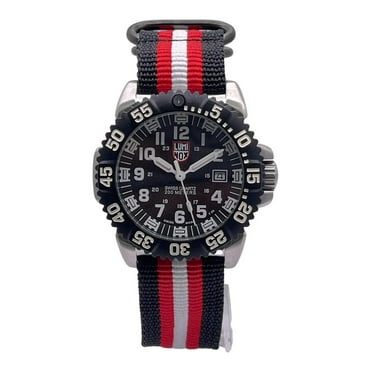 Luminox Navy Seal 45mm Carbon Black Dial Rubber Mens Quartz Watch XS ...