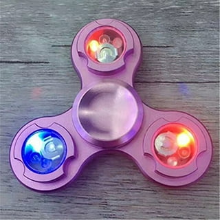 Multi-Color LED light Fidget Spinner [Pack of 3] Light Up Finger Hand ...