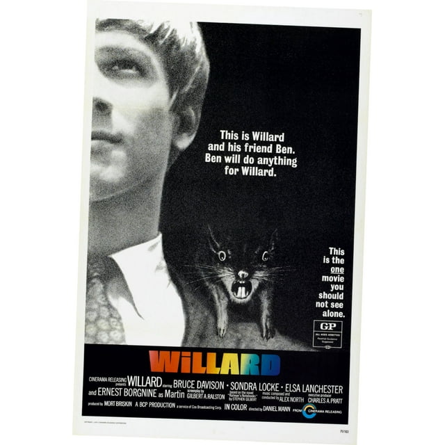 Willard Movie poster Metal Sign 8inx 12in Metal Art Print 8x12 Multi ...