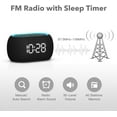 Alarm Clock FM Radio with Bluetooth Speaker, Hi-Fi Stereo Sound, 7 ...
