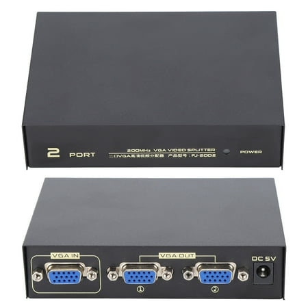 VGEBY VGA Video Splitter 2 Ports Signal Distributor For Screen ...
