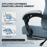 GTPLAYER Gaming Chair with Pocket Spring Cushion, Footrest, Linkage ...