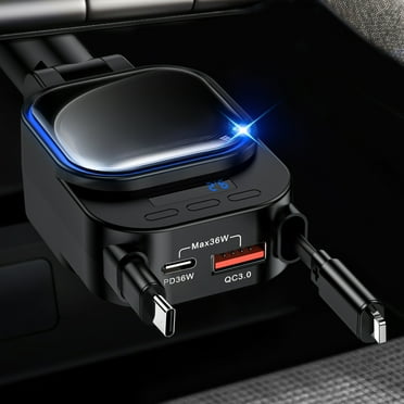 0829 '' USB Outlet Car Charger Multi Port Socket, Dual 30W PD3.0 USB C ...