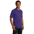Port & Company Jersey Knit Polo, Purple, XL, 50/50 Cotton Polyester ...