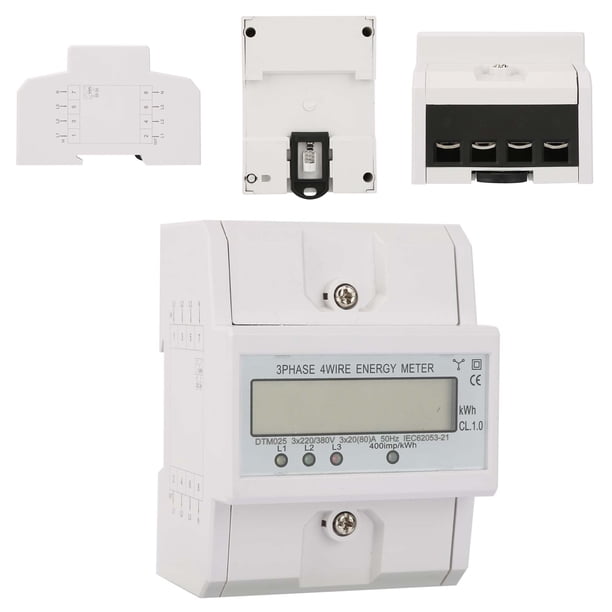 EBTOOLS 220/380V 20-80A Energy Consumption Digital Electric PowerMeter ...