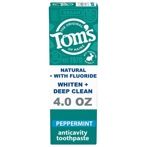 Tom's of Maine Kids Natural Toothpaste, Silly Strawberry, Fluoride-Free ...
