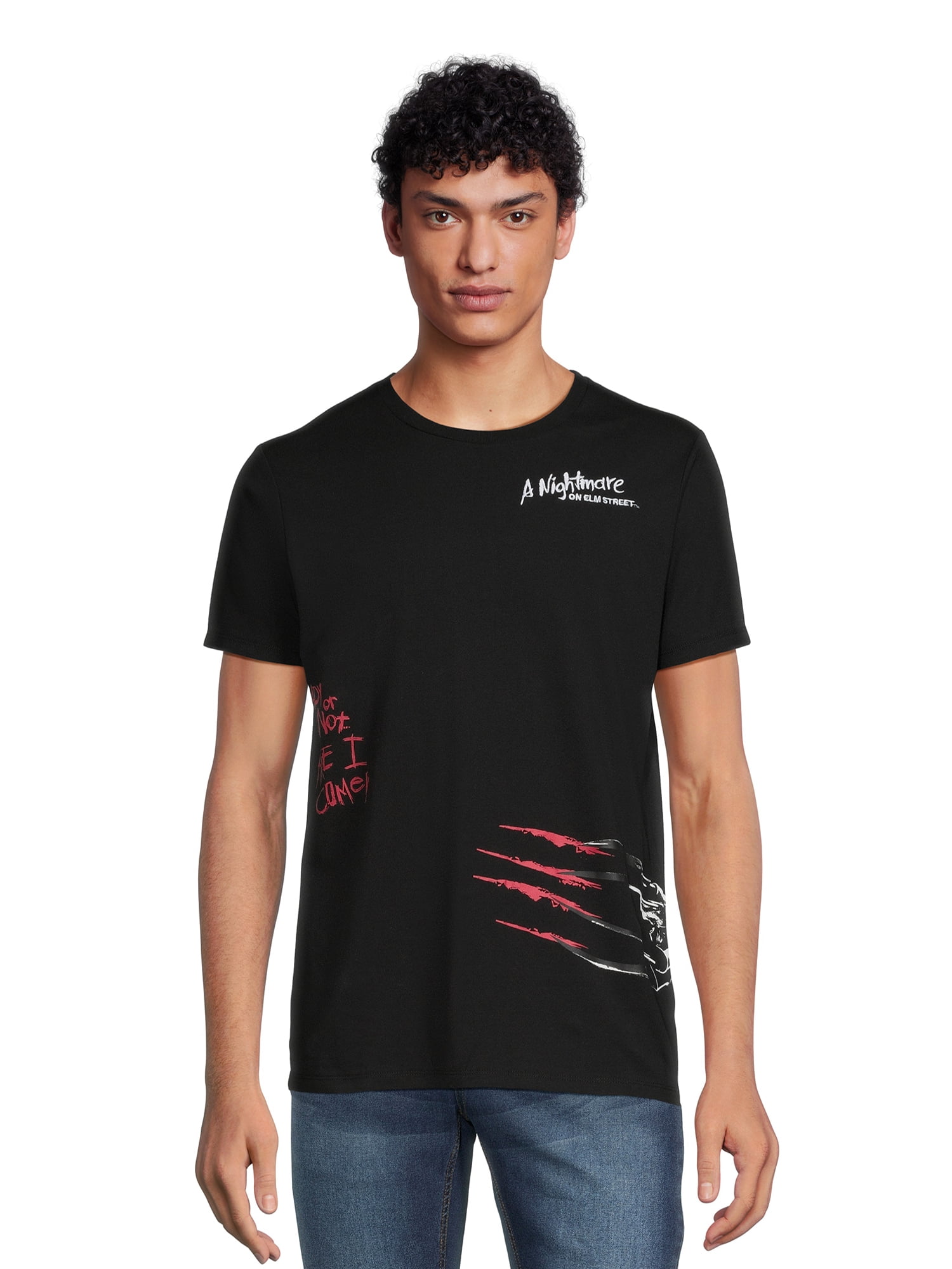 A Nightmare on Elm Street Men's & Big Men's Freddy Claws Graphic Tee ...