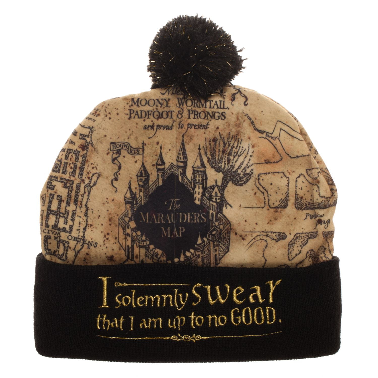 Click here for Bioworld Harry Potter Mauraders Map Pom Beanie prices