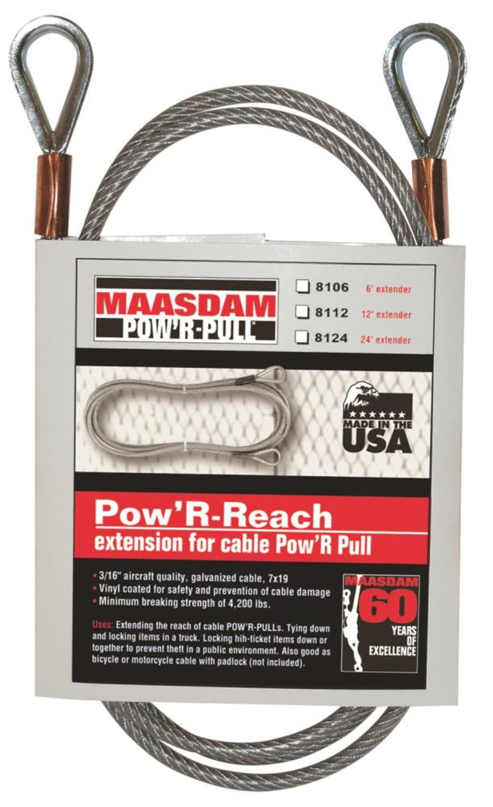 Maasdam Pow'r Reach Cable Extender - 6 Ft. Cable - Walmart.com