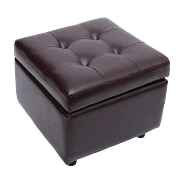 Reposapiés otomano con espacio de almacenamiento Reposapiés cuadrado ...
