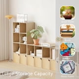 ANHDAH 8-Cube Storage Organizer & Bookcases, Closed Back Display ...