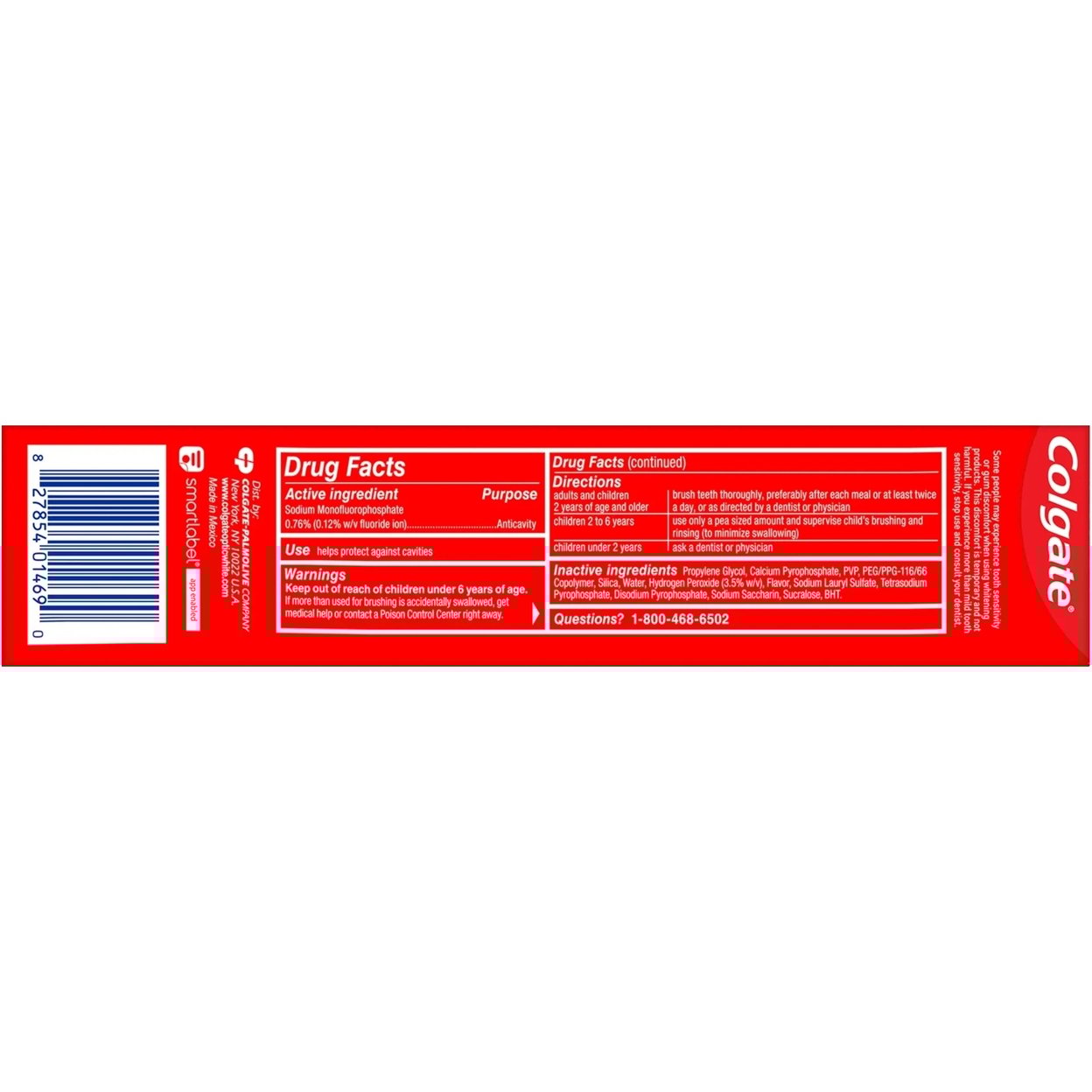 Colgate Optic White Platinum Toothpaste, 4.1 Ounce (Pack of 4 ...