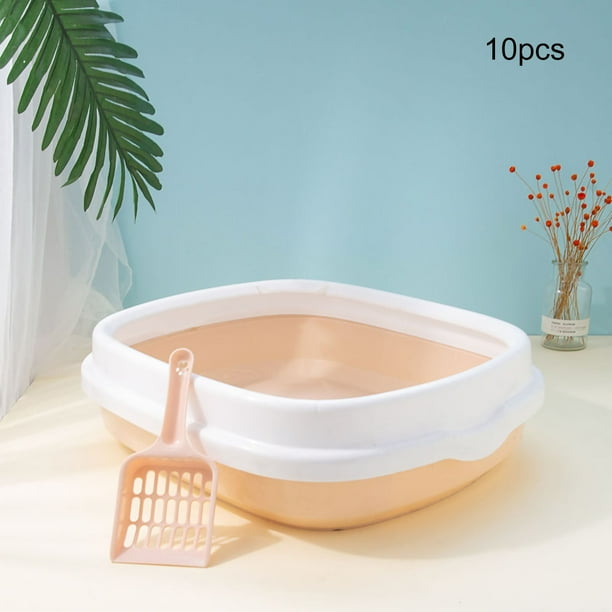 Cat Litter Pan,Cat Litter Pan Large Pet Cat Litter Basin Cat Litter ...
