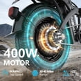 750W Folding Electric Bike 48V 20AH Removable Battery 20-25MPH 14''x 2. ...