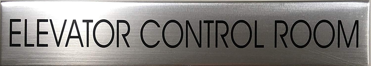 ELEVATOR CONTROL ROOM SIGN (BRUSHED ALUMINUM) - Walmart.com