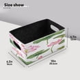 2 Pcs Foldable Felt Storage Bins Decorative Fabric Organizer Baskets ...