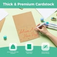A2 (4.25" x 5.5") Brown Kraft Blank Note Cards with Envelopes, 100 Pack ...