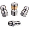 FJSHN-Sewer Jetter Nozzle for Pressure Washer, Stainless Steel Drain ...