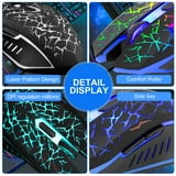 TSV Wireless Gaming Mouse Rechargeable USB 2.4G Computer Ergonomic ...