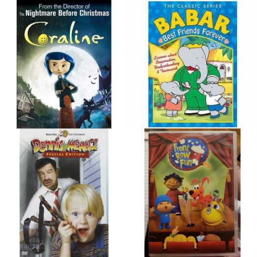 Children's 4 Pack DVD Bundle: Coraline : - Babar: Best Friends Forever ...