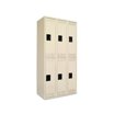 Tennsco Single Tier Locker with Legs, Three Units, 36w x 18d x 78h ...