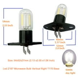 2-Pack Z187 LED Light Bulb, T170 Microwave Lamp for LG Galanz, Weleshei ...