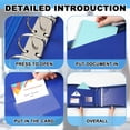 7 Ring Fireproof Business Checkbook Binder with Zipper 1.5 Inch D Rings ...