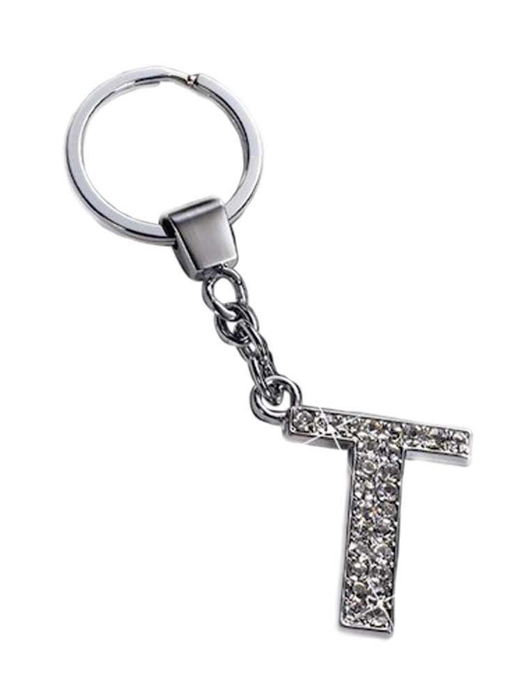 Russ Berrie - Keychain - Rhinestone Initial "T" - Walmart.com