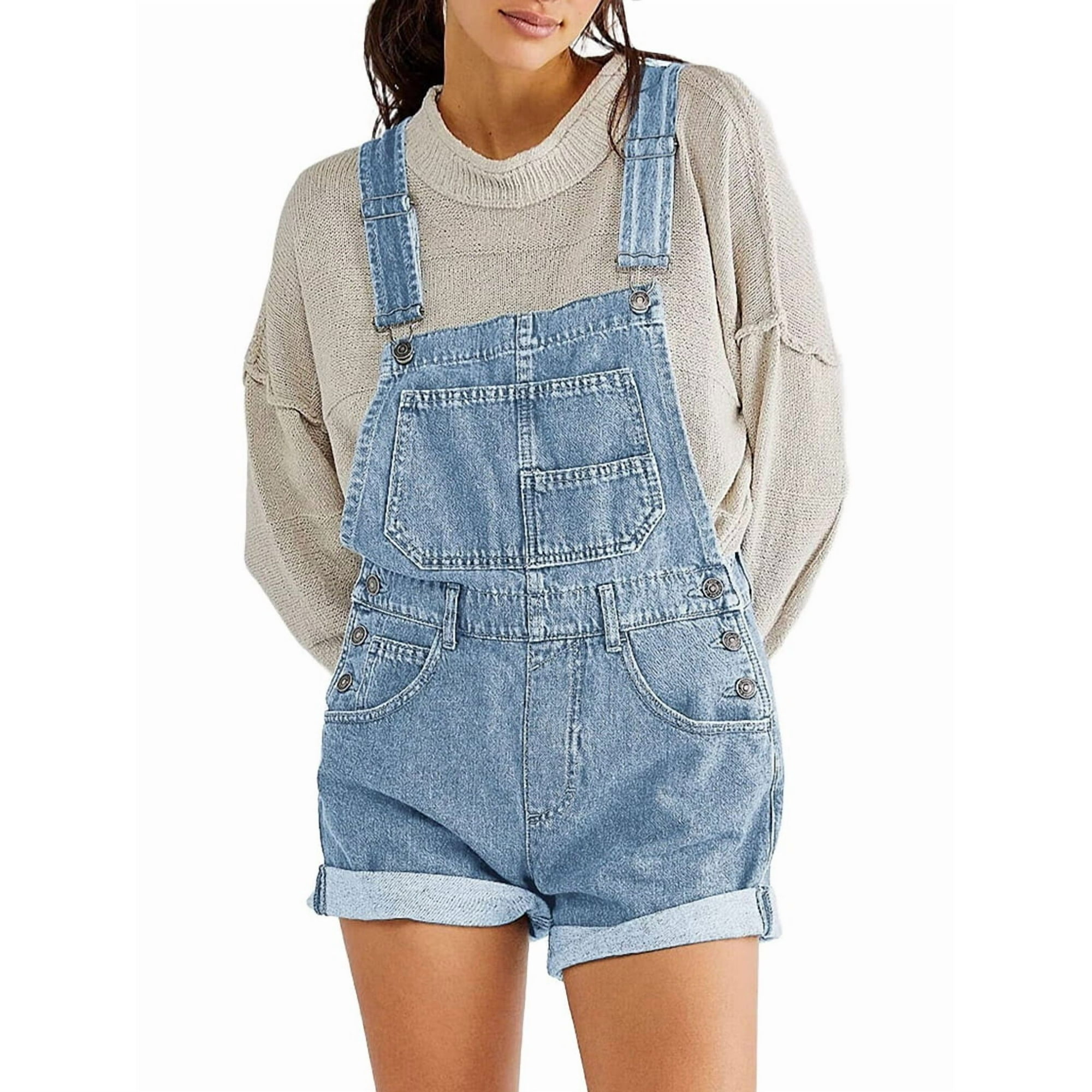 Click here for Unbranded Women Denim Shorts Overalls Summer Casua... prices