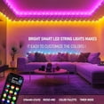 Bright Smart Color Changing Christmas Lights, 66FT 200 LED RGB String ...