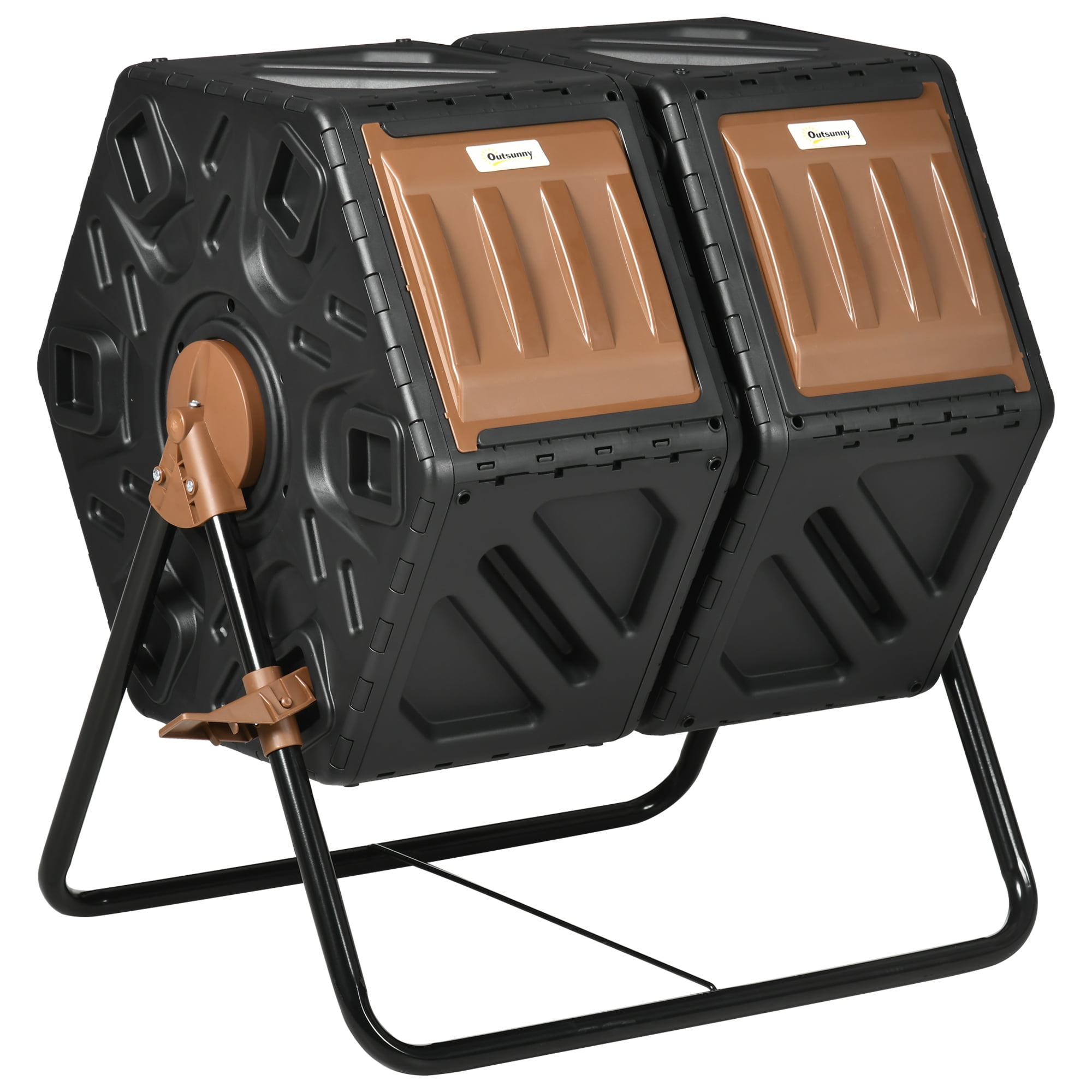 Click here for Outsunny 34.5 Gallon Composter  Dual Chamber Compo... prices