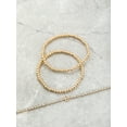 Time and Tru Gold Tone and Crystal Beaded Stretch Bracelets Set with ...