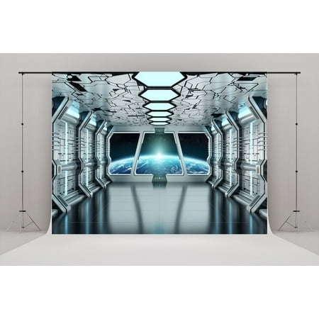 YUSDECOR 7x5ft 3D Space Backgrounds Surface of the Earth Child ...