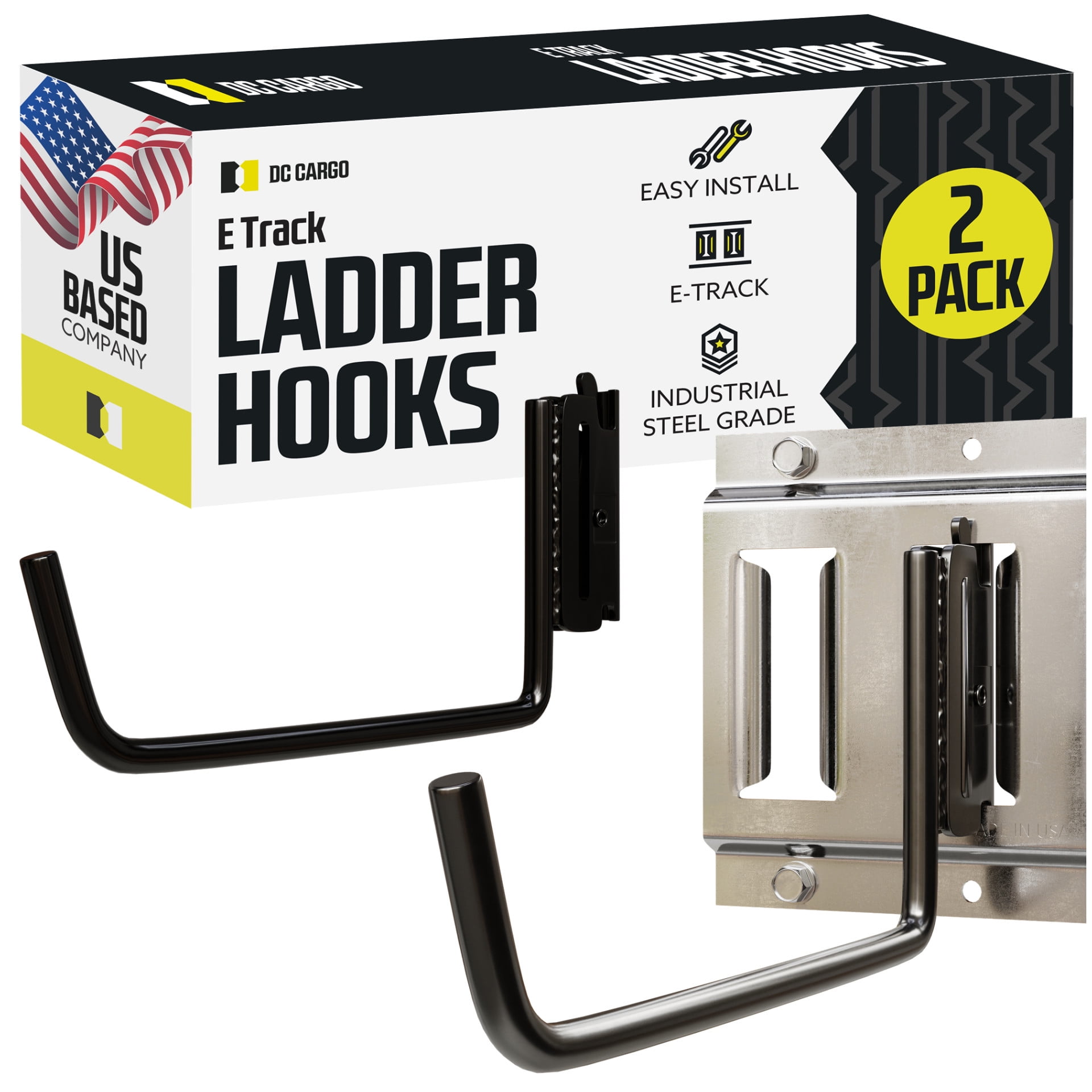 "DC Cargo Mall 2-Pack, E-Track J Hook – Industrial Strength Ladder ...