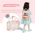 IvyH Clear Backpack Large Heavy Duty PVC Transparent Backpack,Girls ...