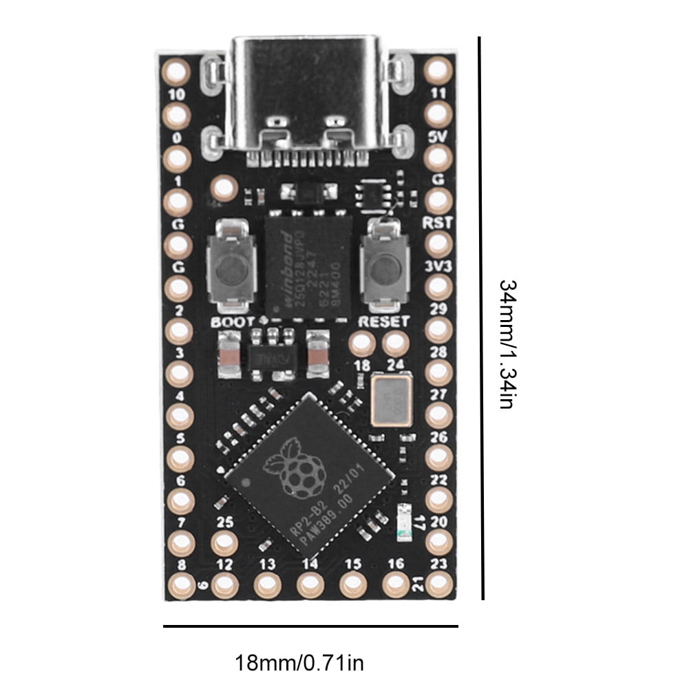 Placa Pro Micro RP2040 Raspberry PI PICO Desarrollo Dual-Core Mciro ...
