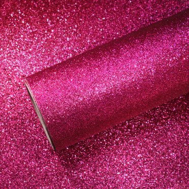 CHIHUT Hot Pink Peel and Stick Wallpaepr for Bathroom Wall Self ...