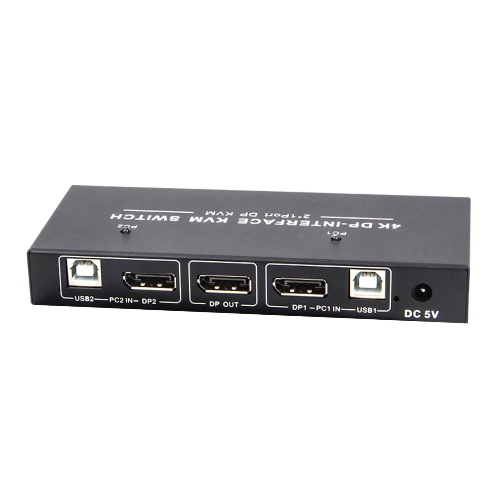 2 Ports 4K 60Hz HDMI USB Displayport KVM Switch, Dual Share One Monitor ...