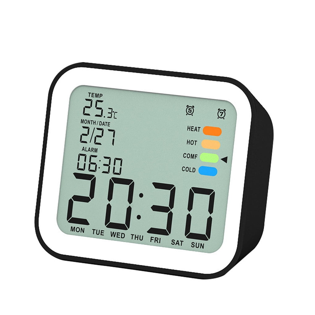 TureClos Kids Student Alarm Clock Bedside LCD Digital Mute Electronic ...