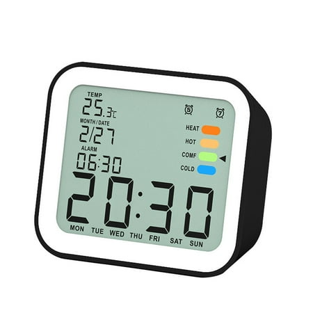 Langgg Kids Student Alarm Clock Bedside LCD Digital Kids Student Alarm ...