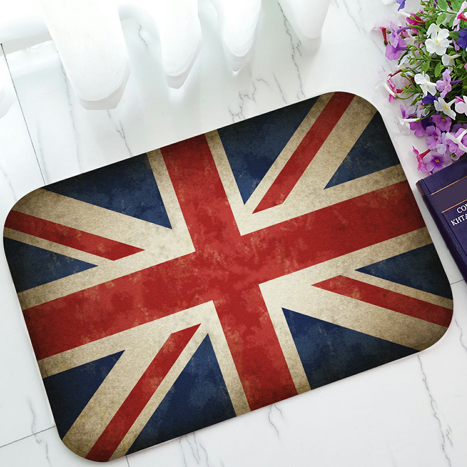 ABPHQTO Great Britain Flag Old Vintage British Doormat Entrance Rug ...