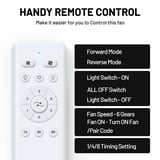 FINE MAKER 42" Crystal Ceiling Fan with Light Remote Chandelier with ...