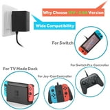 Nintendo Switch AC Adapter Charger Cable for Handheld, TV Mode, Pro ...