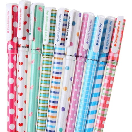 HTWW Pack of 10 Cute Color Pens for Women Toshine Colorful Gel Ink Pens ...