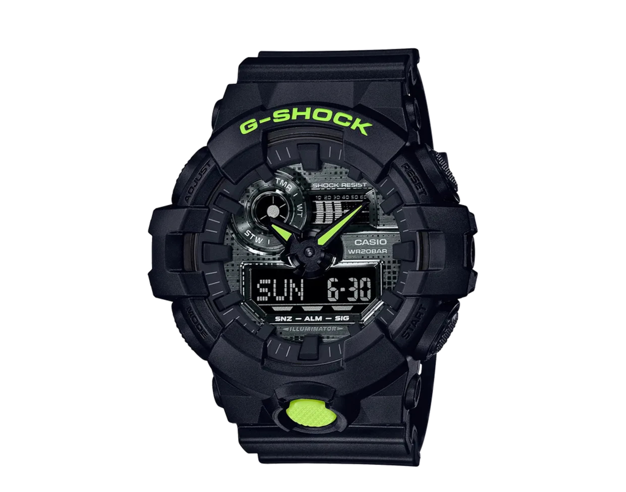 Casio G-Shock GA700 Digi Camo Front Button Analog Digital Resin Watch ...