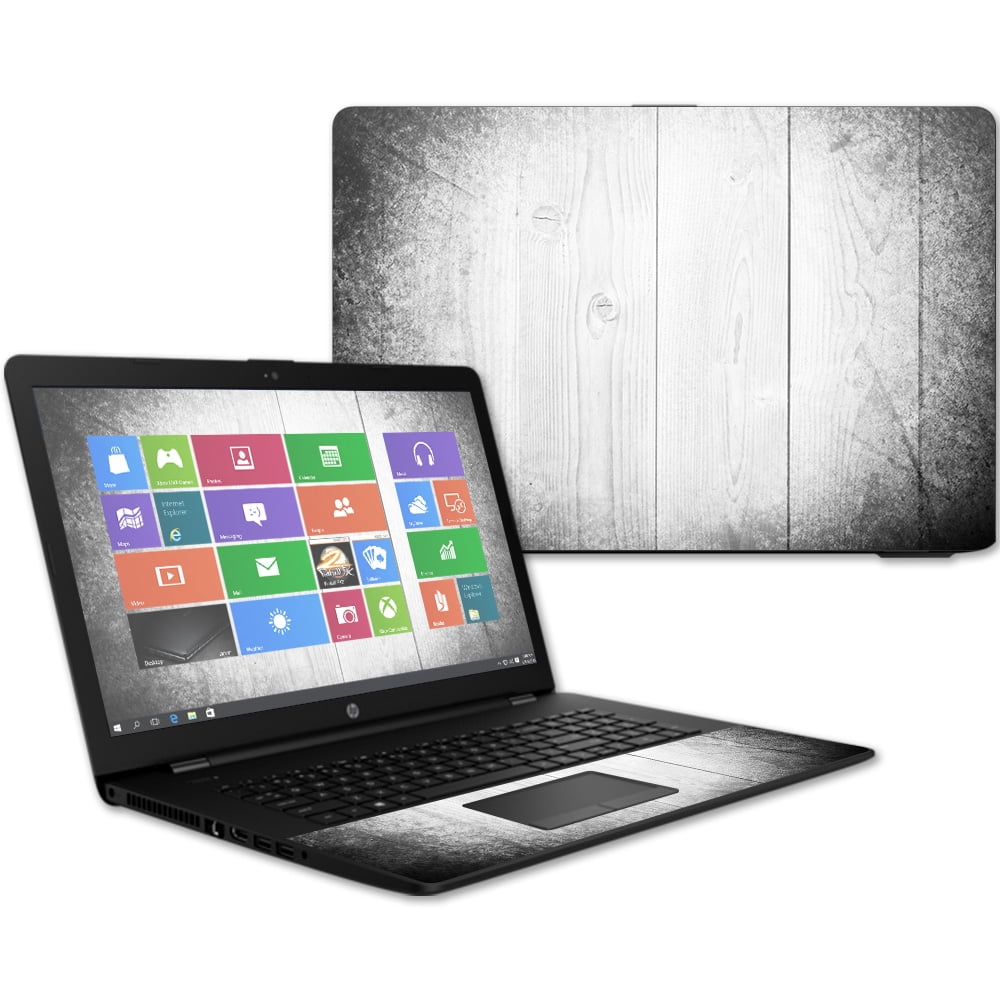 Skin Decal Wrap Compatible With HP 17t Laptop 17.3" (2017) White Wood ...