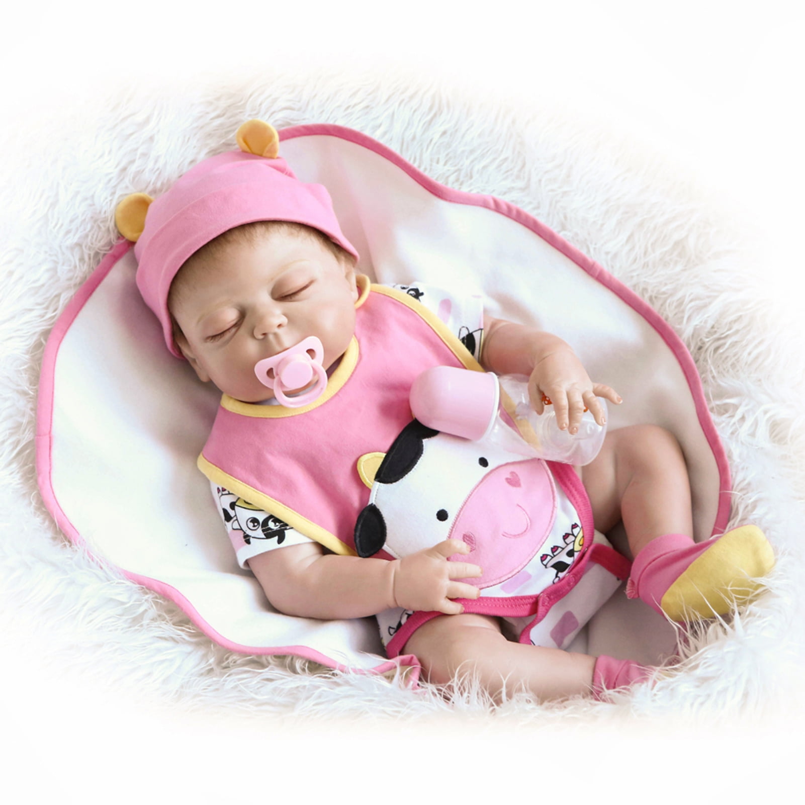 Click here for Amdohai 22inch 55cm Reborn Baby Doll Girl Full Sil... prices