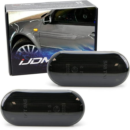 LZMY Smoked Lens Amber Full LED Front Side Marker Light Kit Compatible ...