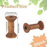 30Pcs Antique Wooden Empty Spools 1.18" Empty Thread Spools Wooden ...