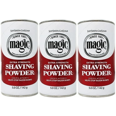 Magic Shaving Powder Blue Regular Strength 5 oz - Razorless Shaving ...